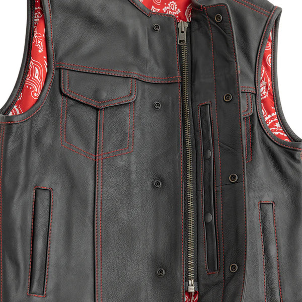 Bandit Men's Leather Motorcycle Vest – Biker's Outfitters